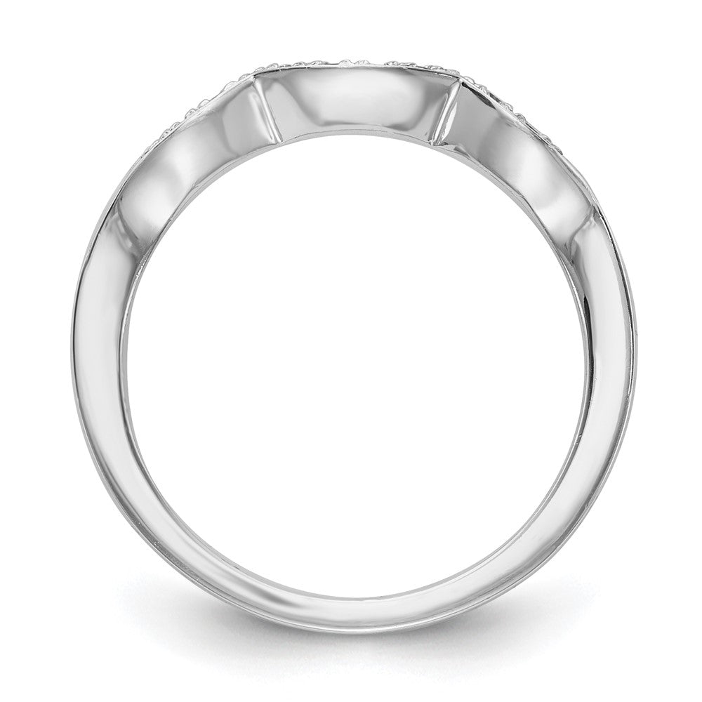 14K White Gold Real Diamond Wedding Band | Goldia.com