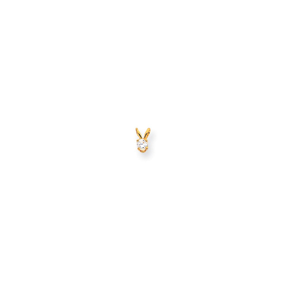 14K Yellow Gold AAA Real Diamond pendant – Goldia.com